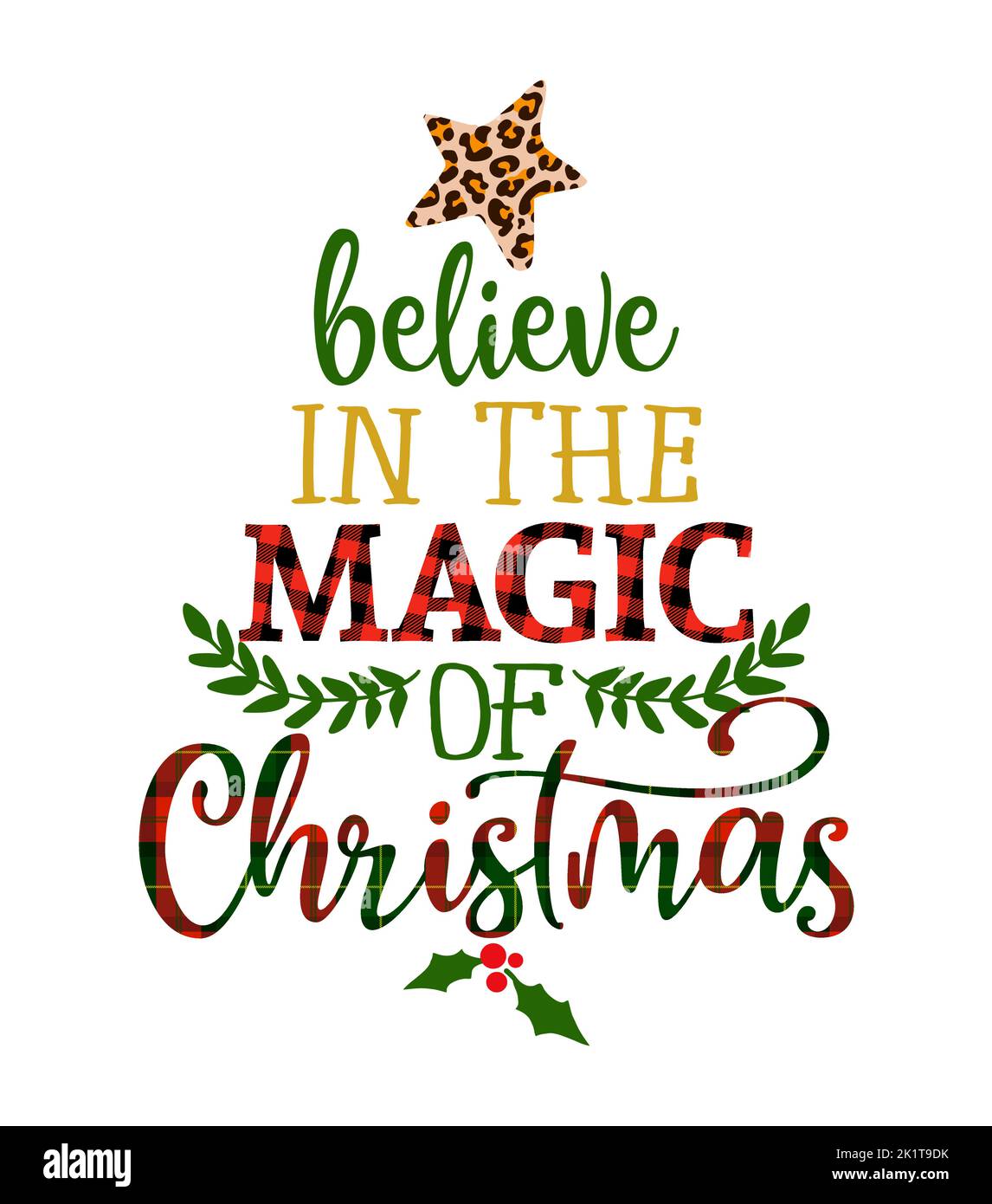 Believe in the magic of Christmas - Calligraphy phrase for Christmas ...