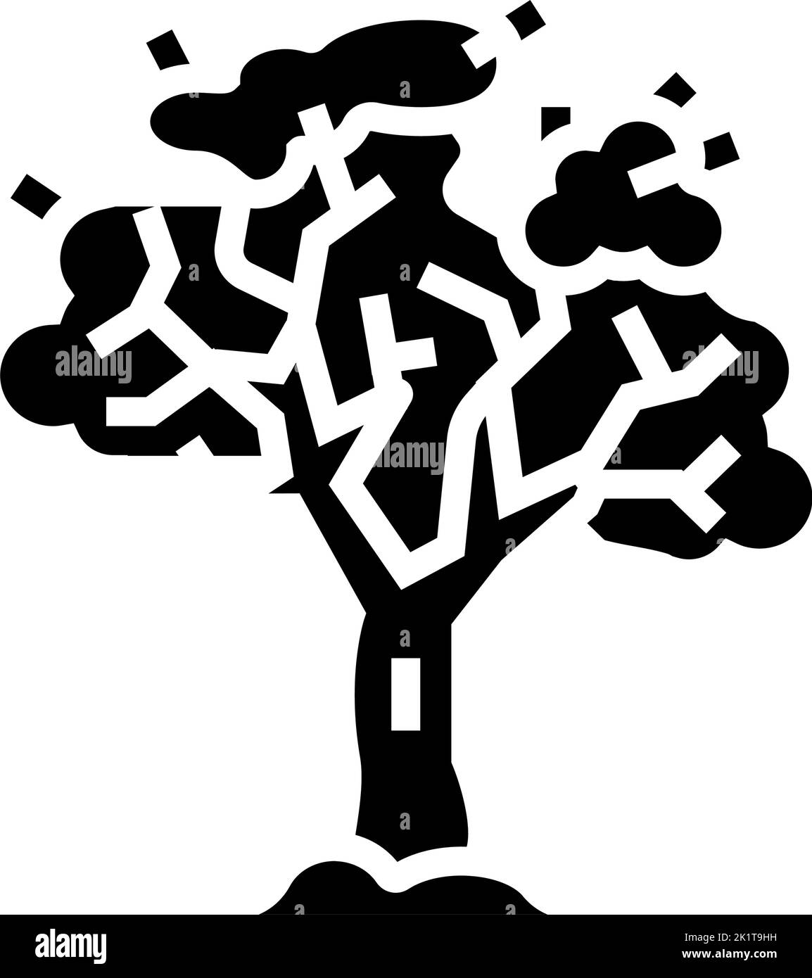 tree winter glyph icon vector illustration Stock Vector Image & Art - Alamy