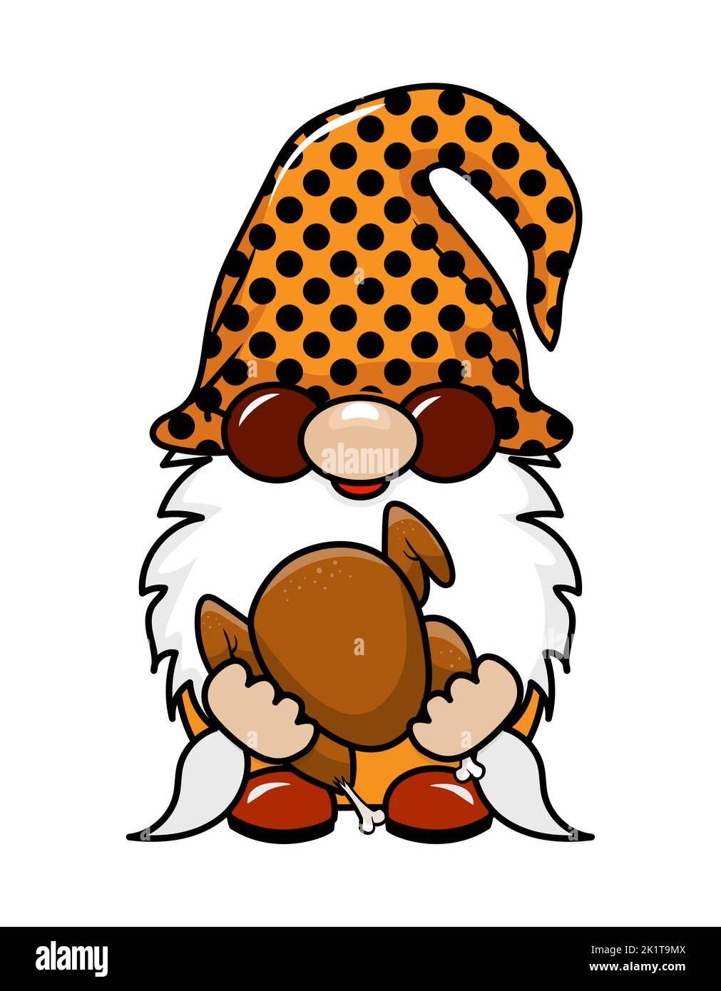 Adorable gnome with thanksgiving turkey - Thanksgiving gnome with grill ...