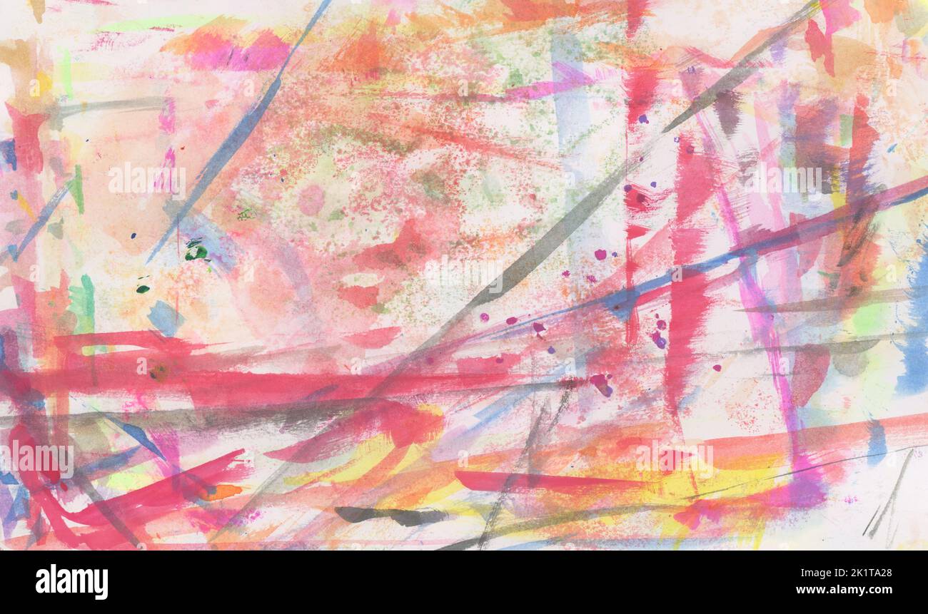 Multi colored watercolor paint stains. Meant as background Stock Photo ...