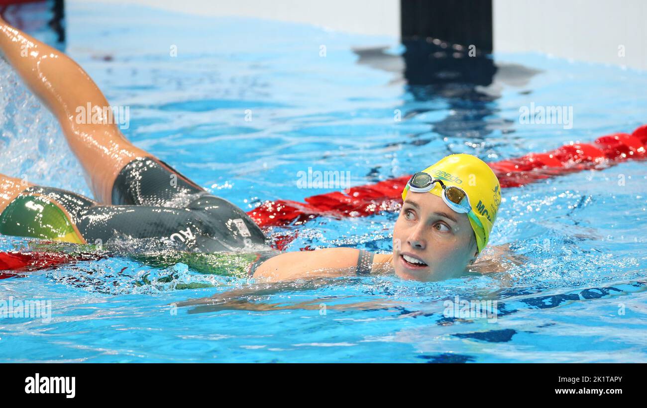 AUGUST 1st, 2021 - TOKYO, JAPAN: Emma McKEON of Australia reacts to ...