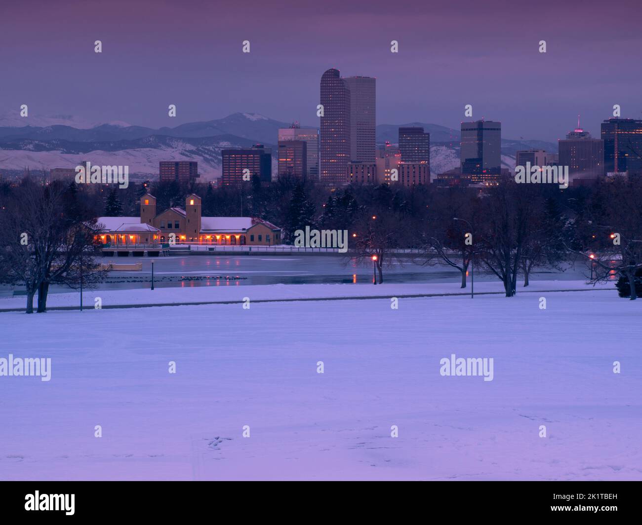 Denver skyline aerial hi-res stock photography and images - Alamy