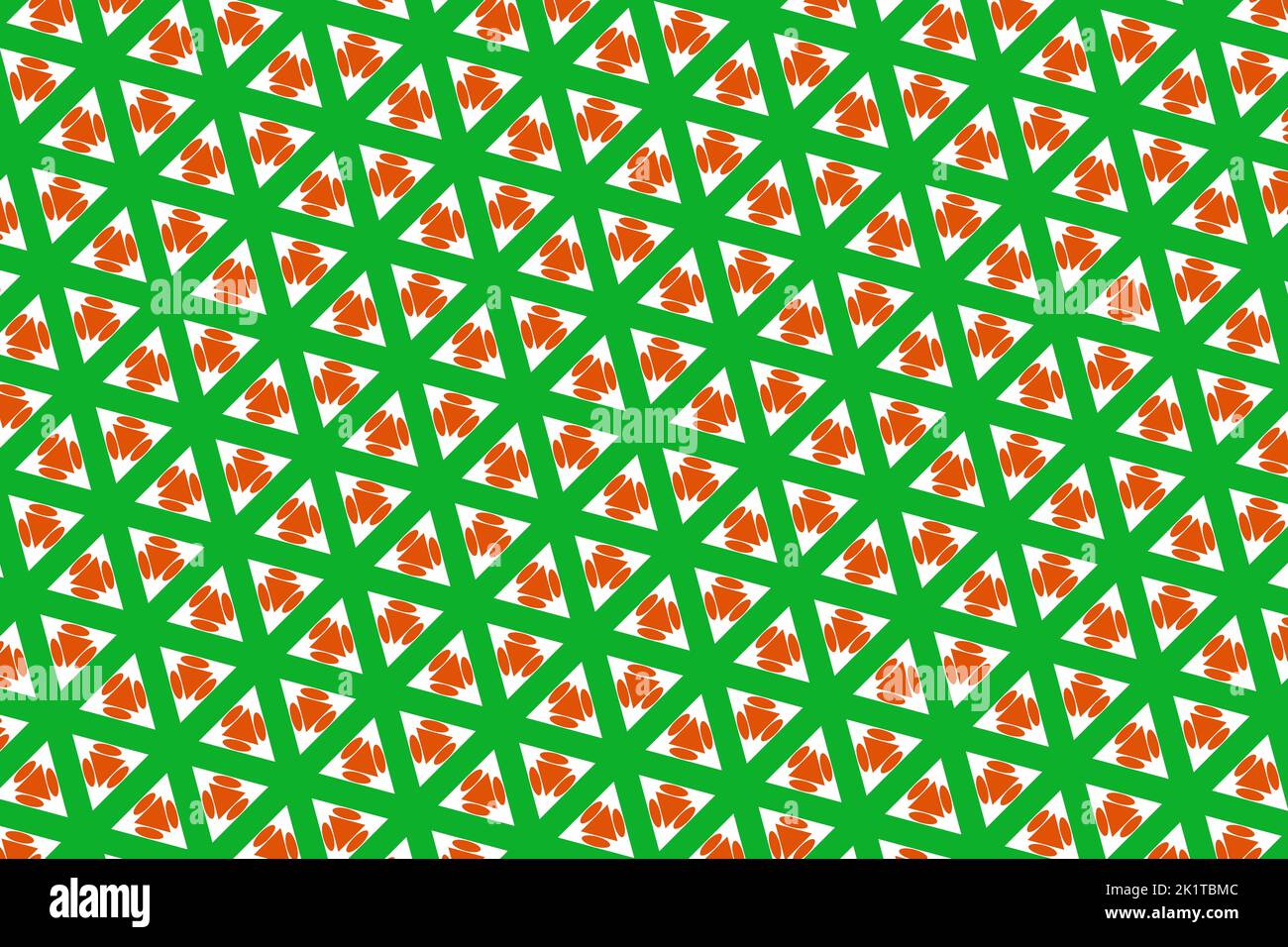 Geometric pattern in the colors of the national flag of Niger. The ...
