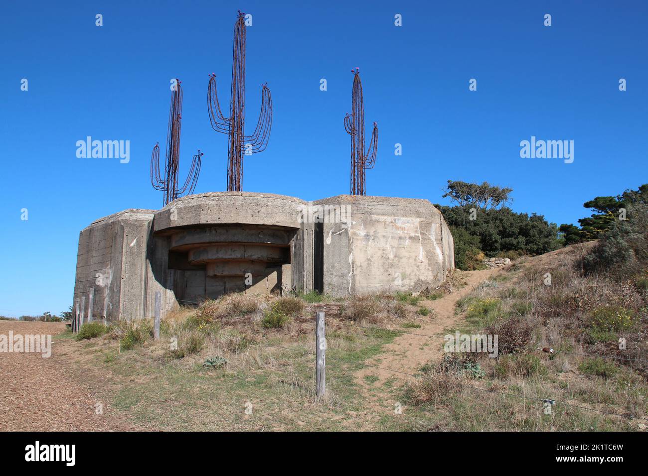 ww2 bunker in saint-brévin-les-pins in france Stock Photo - Alamy