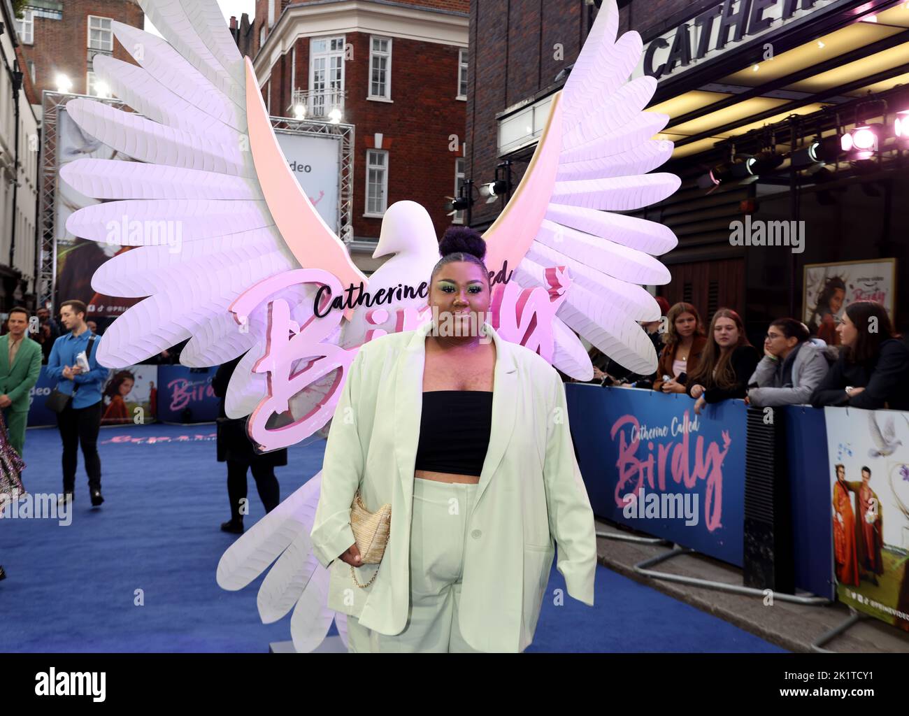 Miah Carter attending the UK premiere of Catherine Called Birdy at the ...