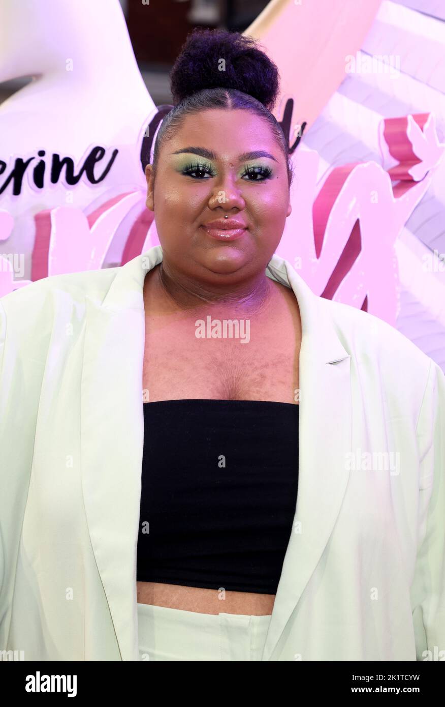 Miah Carter attending the UK premiere of Catherine Called Birdy at the ...