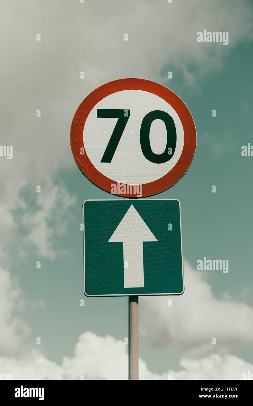 Vertical shot speed limit hi-res stock photography and images - Alamy