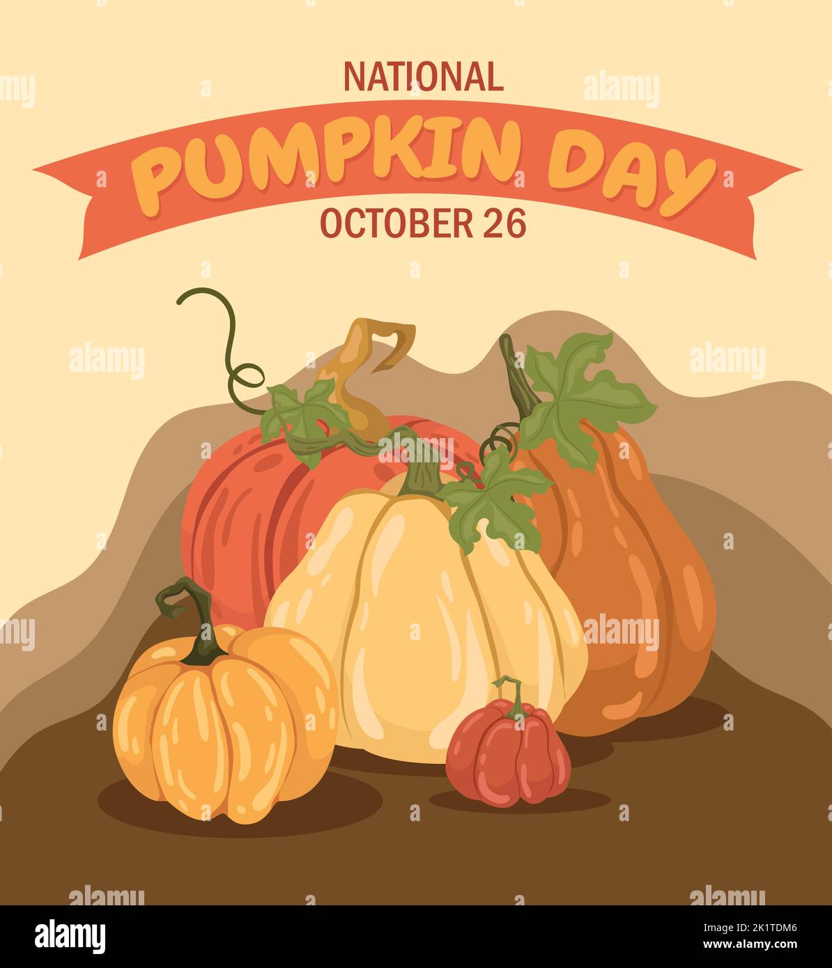 Pumpkin day card or background. vector Stock Vector Image & Art - Alamy