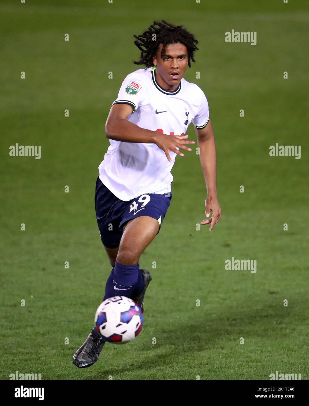 Tottenham Hotspur's Marqes Muir during the Papa John's Trophy group ...