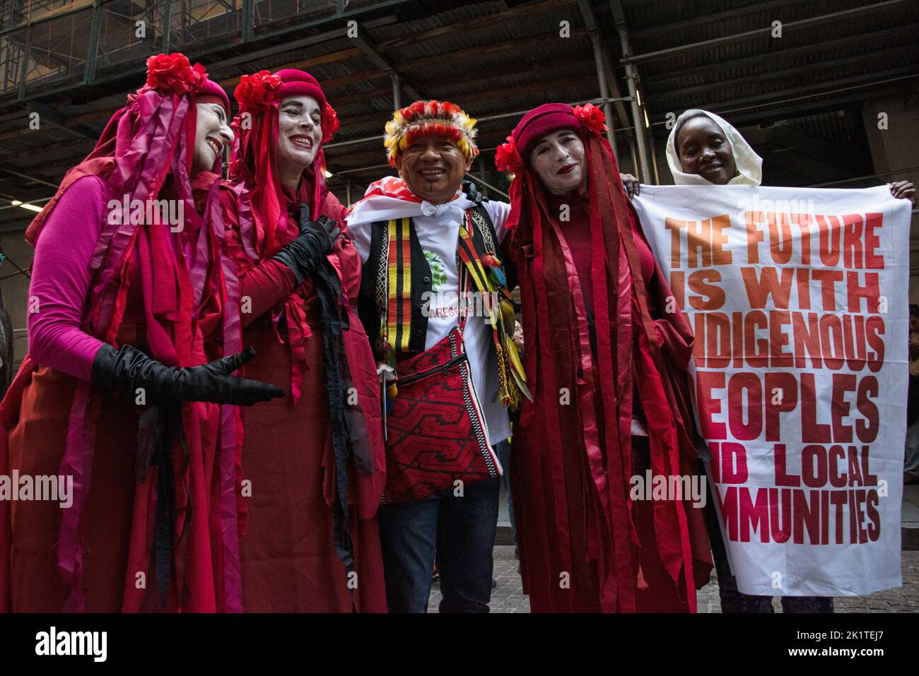 September 19, 2022, New York, New York, USA: Indigenous leaders from ...