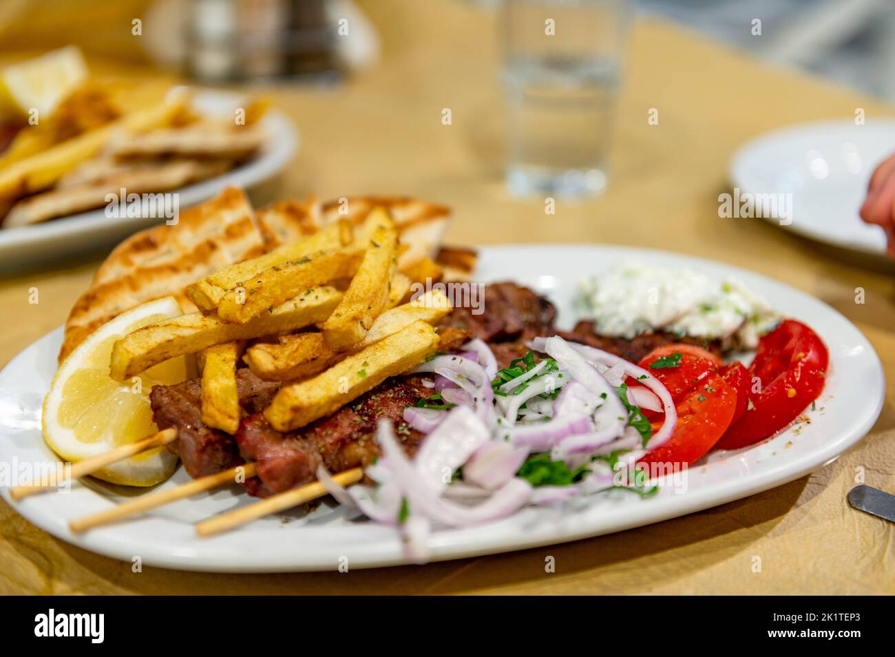 Barbecue marinated greek lamb hi-res stock photography and images - Alamy