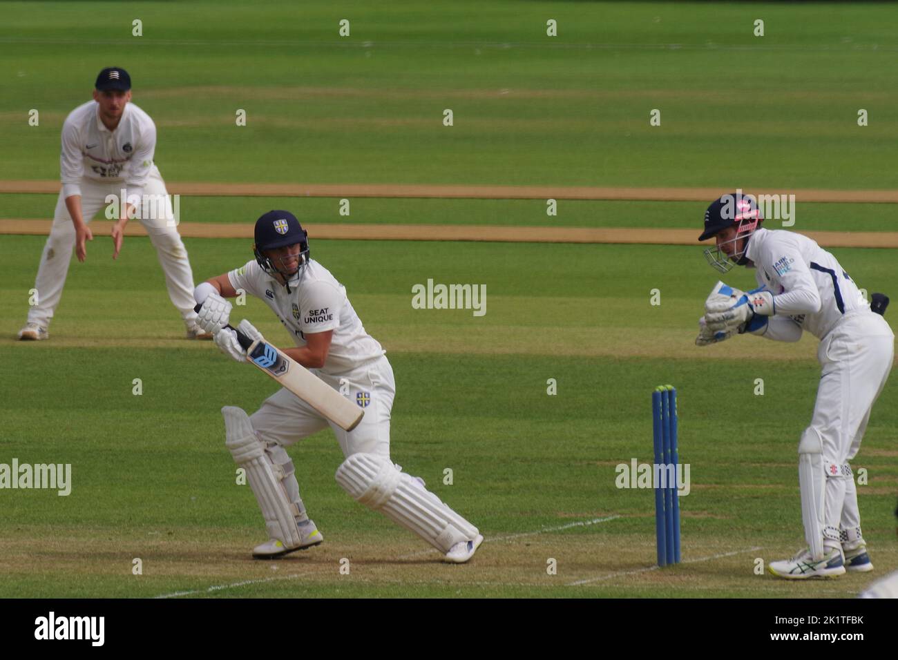 Chester le Street, England, 26 July 2022. Scott Borthwick batting for ...