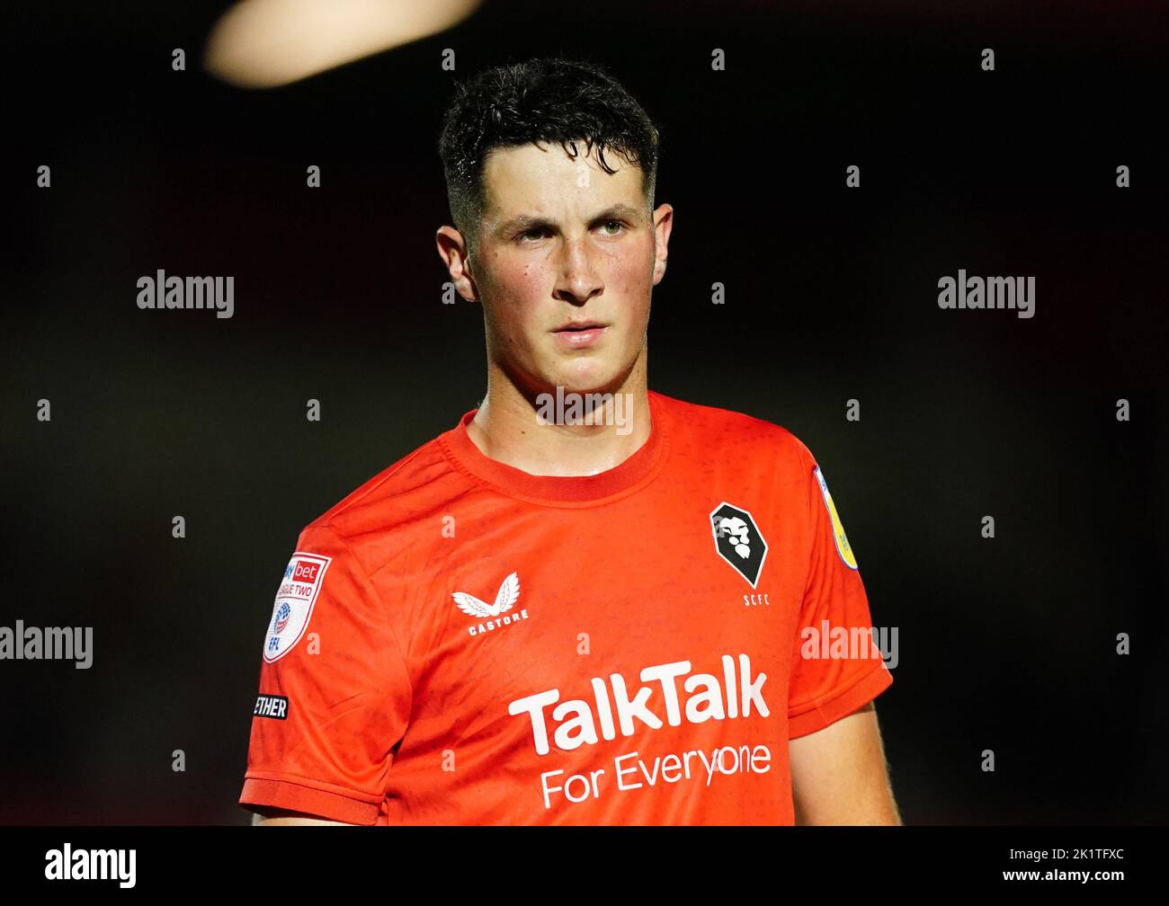 Salford City's Josh O'Brien during the Papa John's Trophy group stage ...