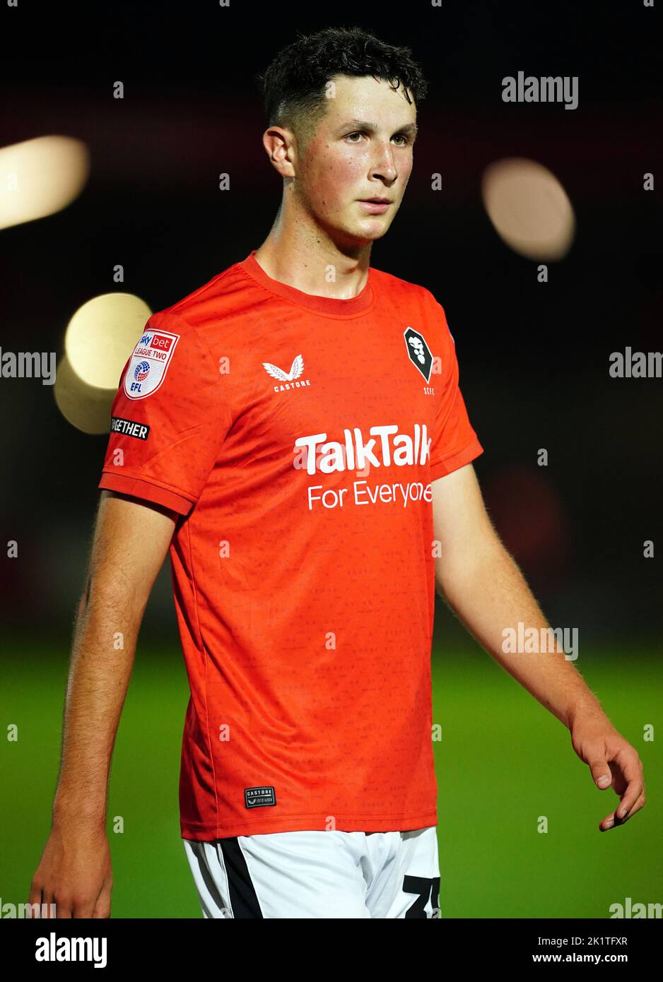 Salford City's Josh O'Brien during the Papa John's Trophy group stage ...