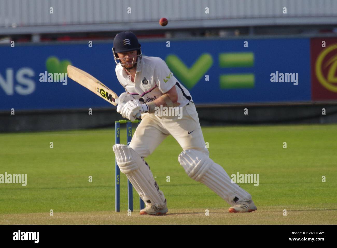 Chester le Street, England, 26 July 2022. Sam Robson batting for ...