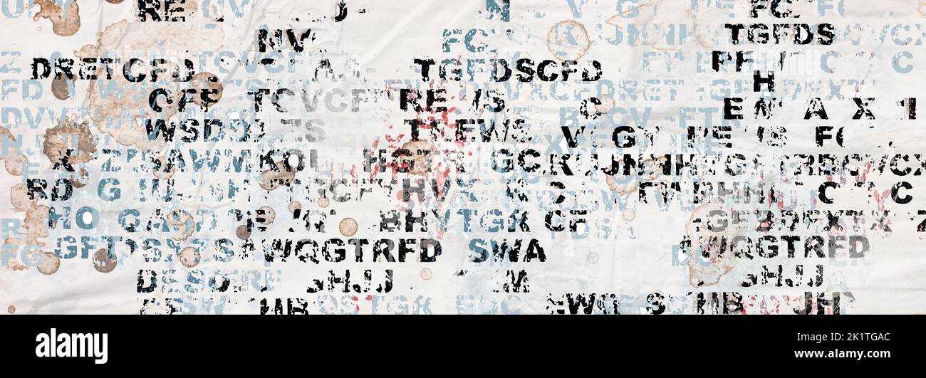 Creative and modern background with letters Stock Photo - Alamy