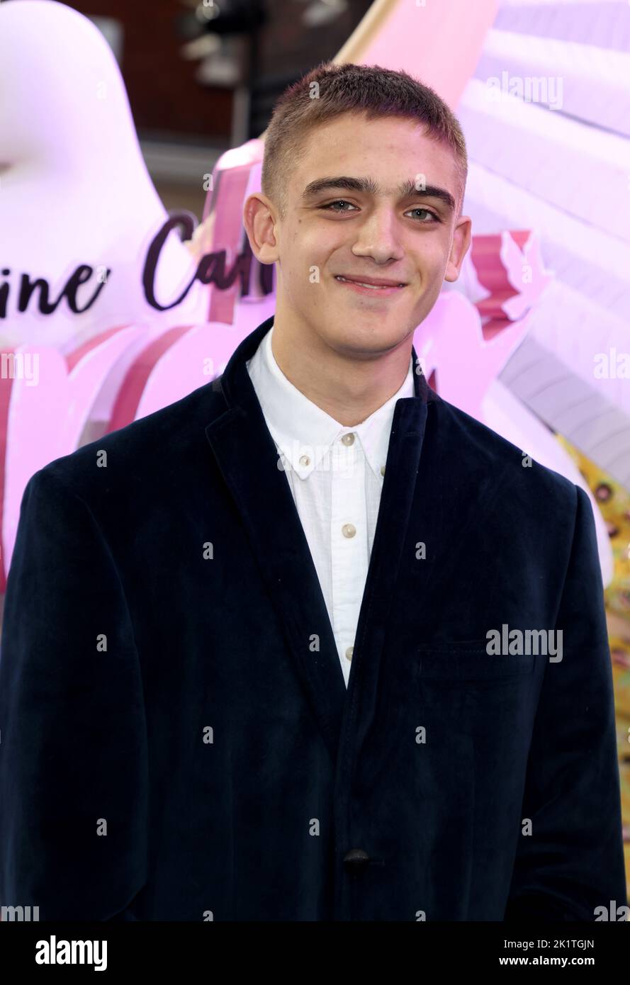 Michael Woolfitt attending the UK premiere of Catherine Called Birdy at ...