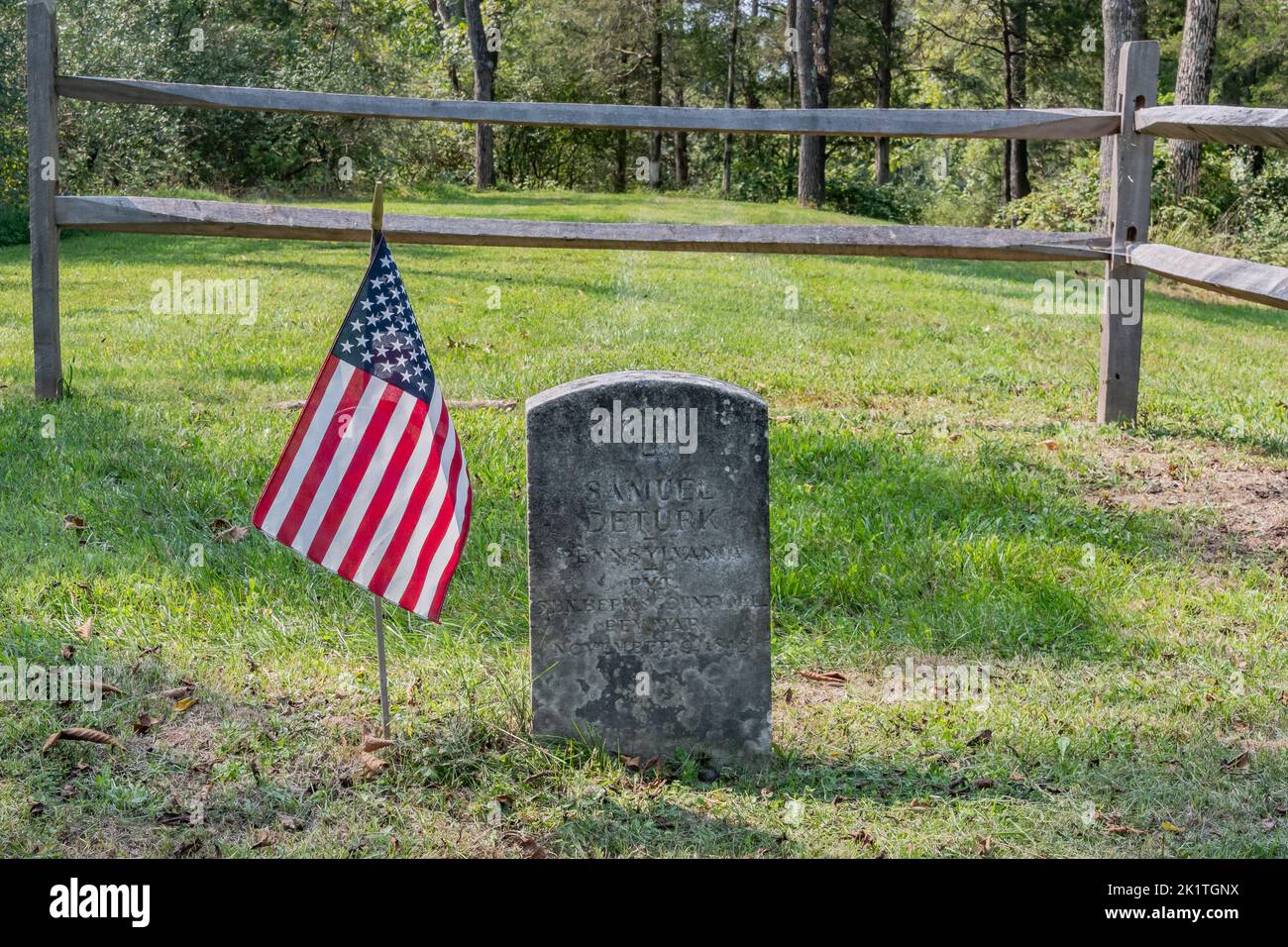 The Grave of Samuel DeTurk, Daniel Boone Homestead, Pennsylvania USA ...