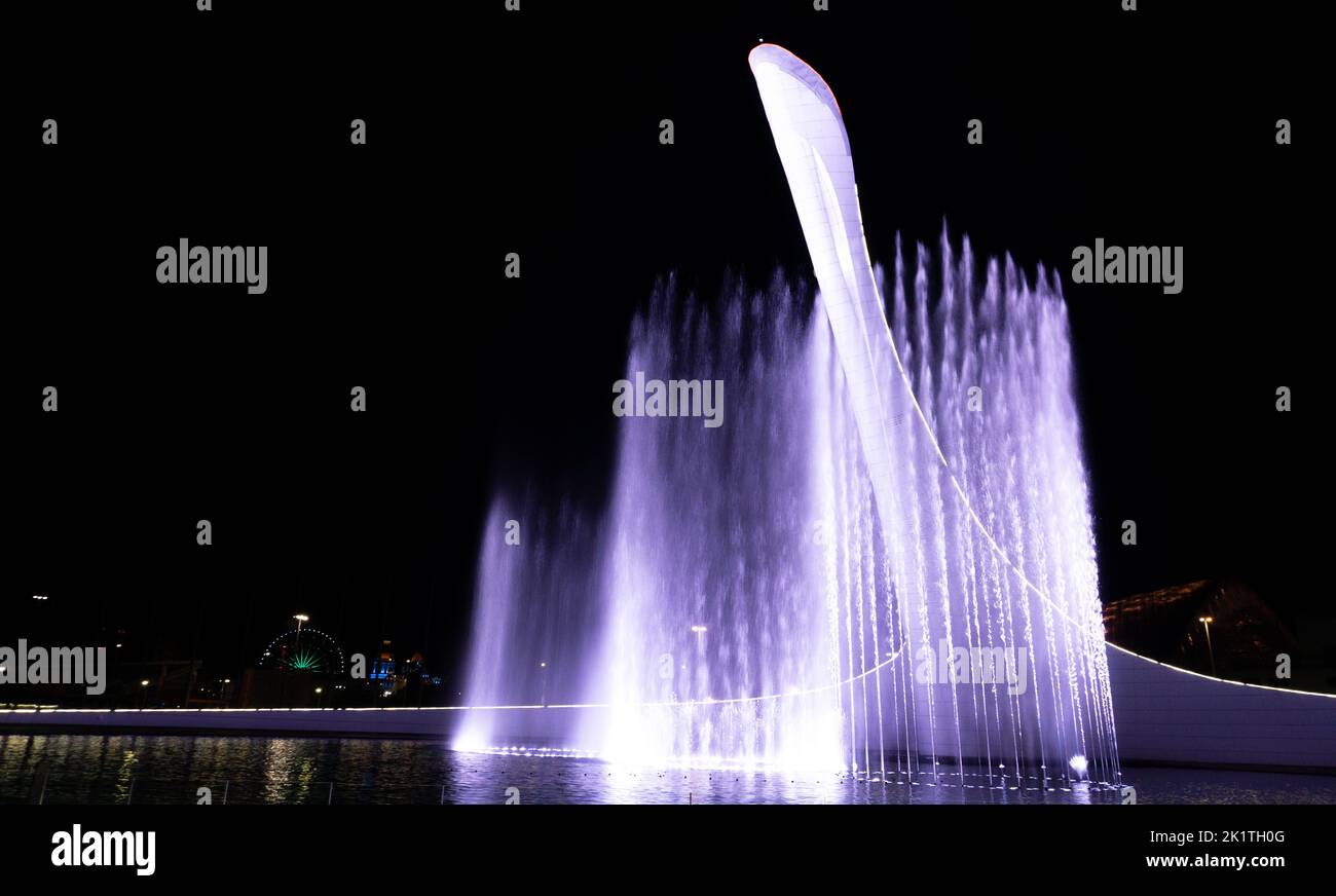 SOCHI, RUSSIA - JUNE, 05, 2021: The Waters of the Sochi Park, Water ...