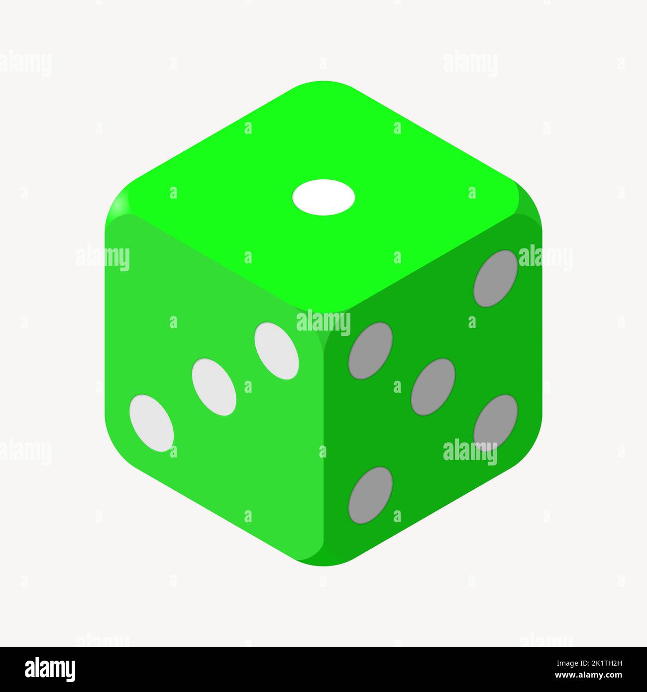 Green dice collage element illustration vector Stock Vector Image & Art ...