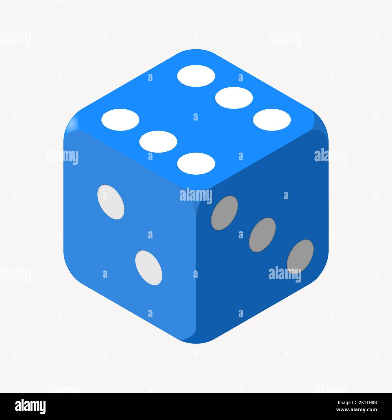 Blue dice collage element illustration vector Stock Vector Image & Art ...