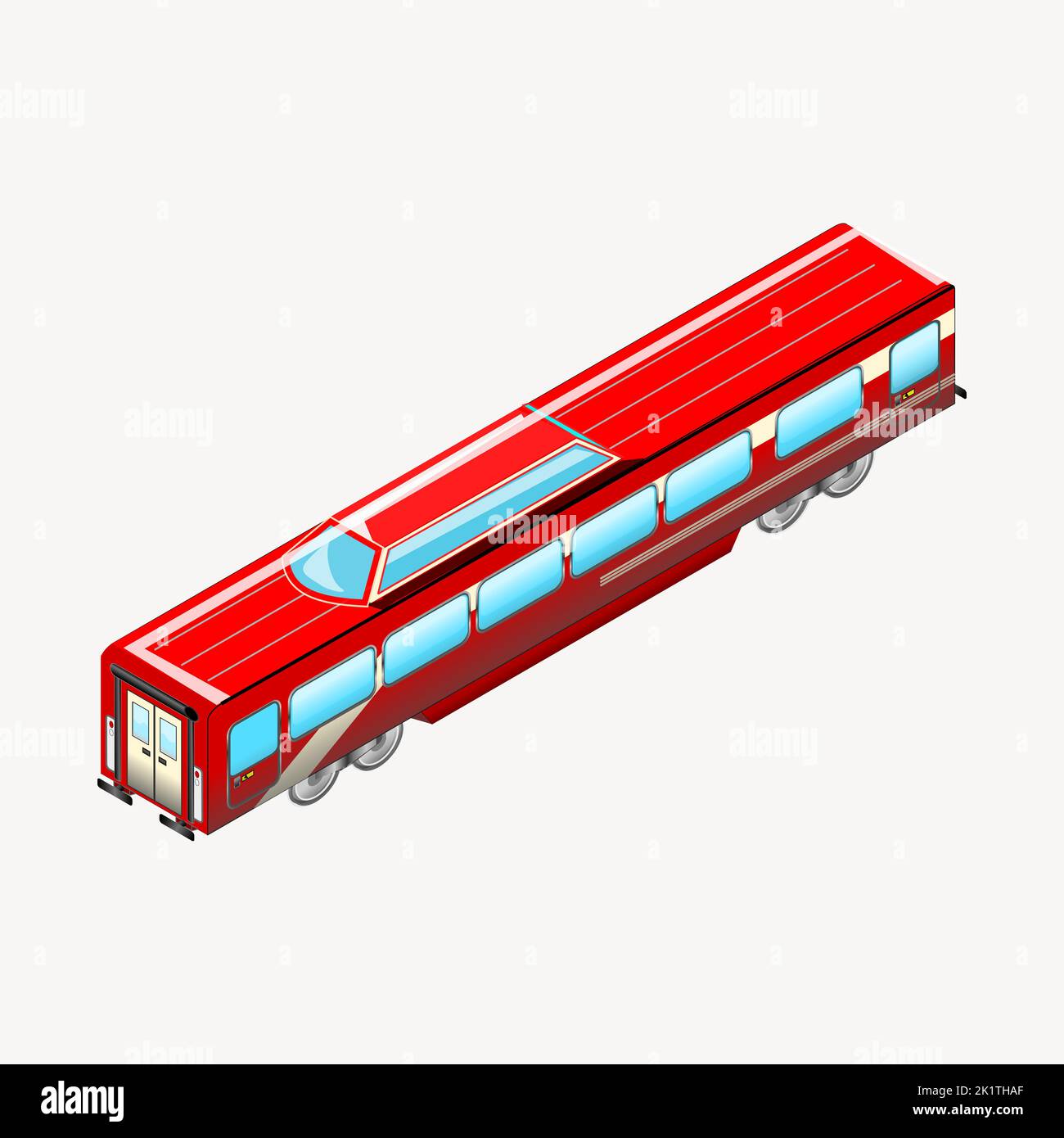 Red train collage element illustration vector Stock Vector Image & Art ...