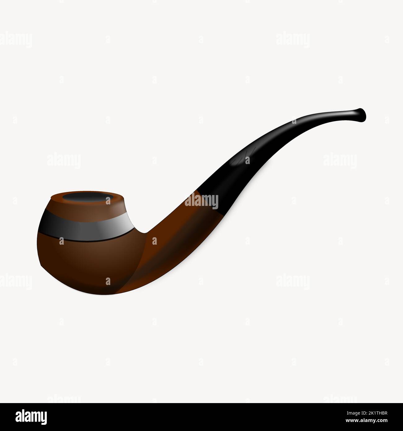 Smoking pipe collage element illustration vector Stock Vector Image ...