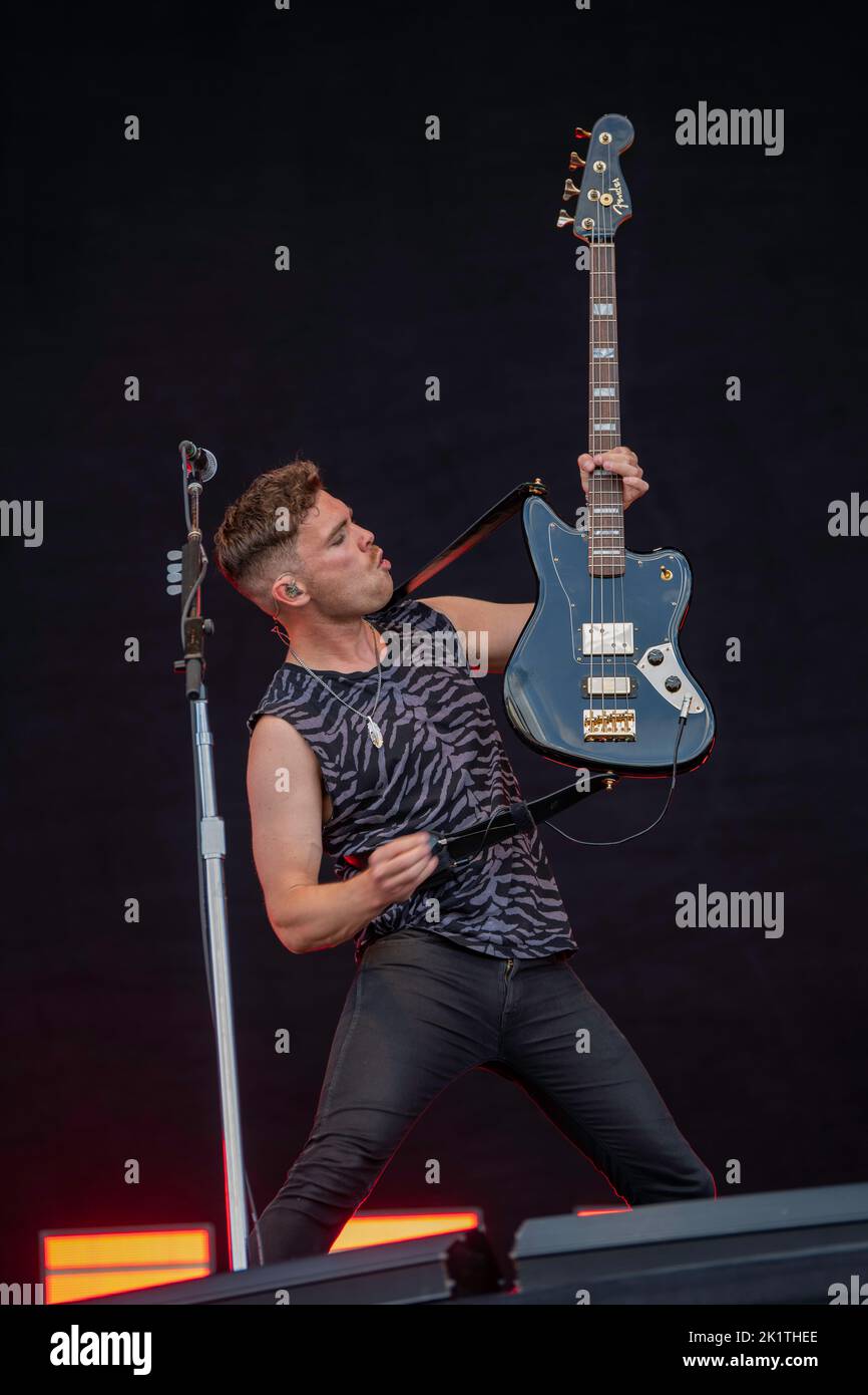English rock duo Royal Blood performing at the Tempelhof Sounds ...