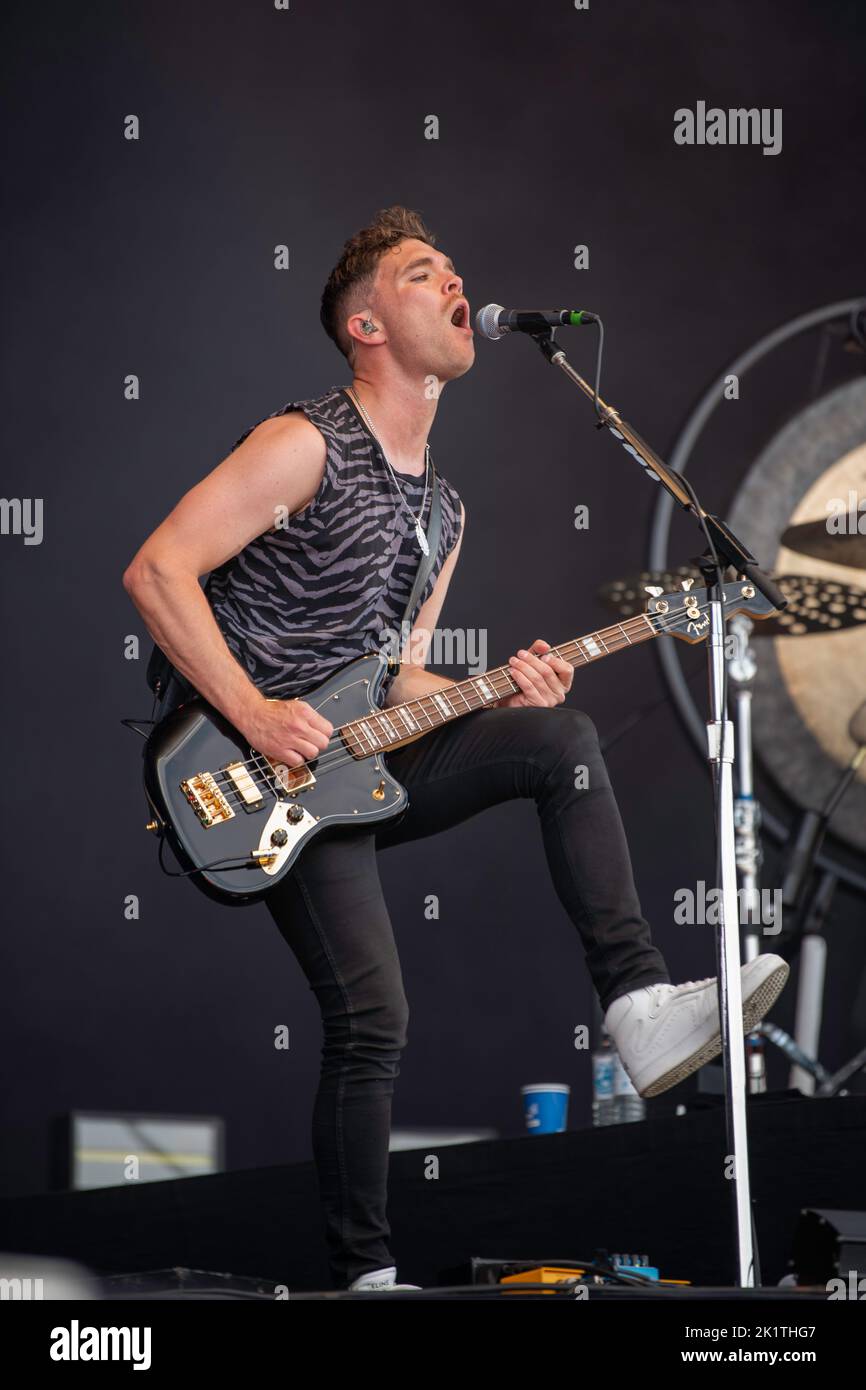 English rock duo Royal Blood performing at the Tempelhof Sounds ...