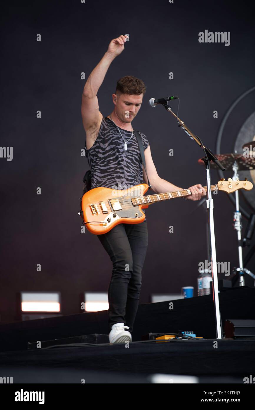 English rock duo Royal Blood performing at the Tempelhof Sounds ...