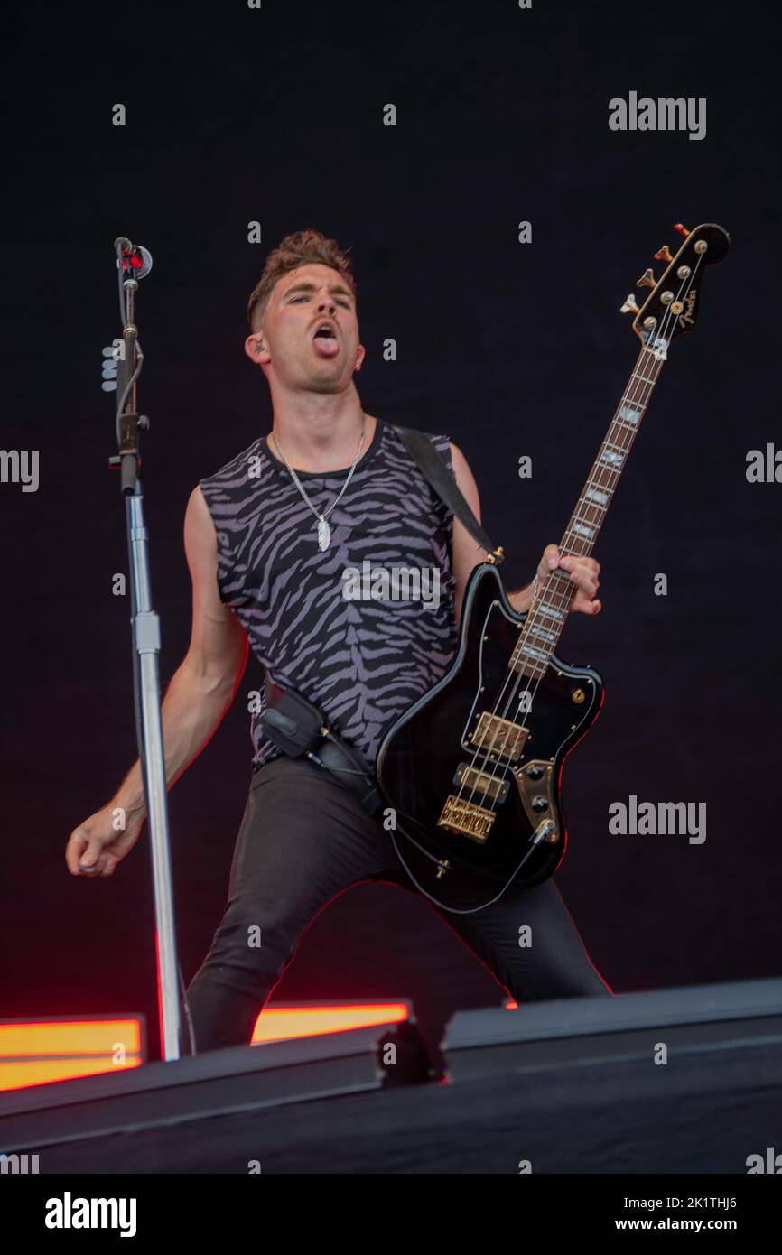 English rock duo Royal Blood performing at the Tempelhof Sounds ...