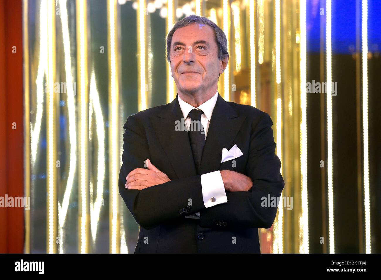 Venezia, Italien. 19th Sep, 2022. Attilio Romita enters the house of GF ...