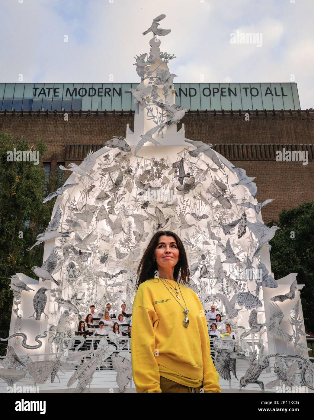 London, UK, 20th Sep 2022. The artist, Es Devlin, with her work. 'Come ...