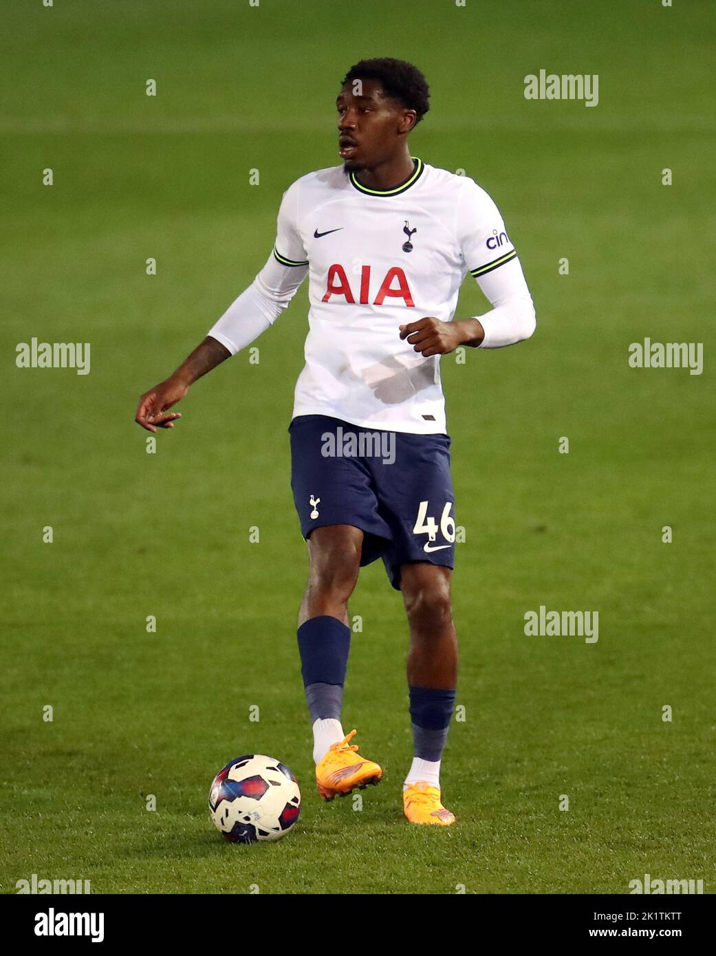 Tottenham Hotspur's Malachi Fagan-Walcott during the Papa John's Trophy ...