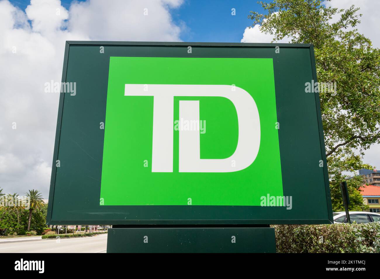 FORT LAUDERDALE, FL, USA - JULY 5, 2022: TD Ameritrade exterior sign ...