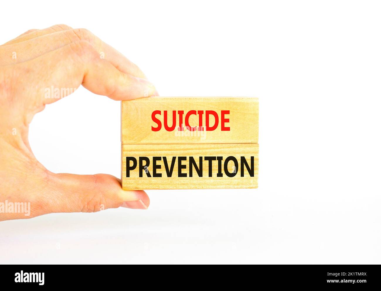 Suicide prevention symbol. Concept words Suicide prevention on wooden ...