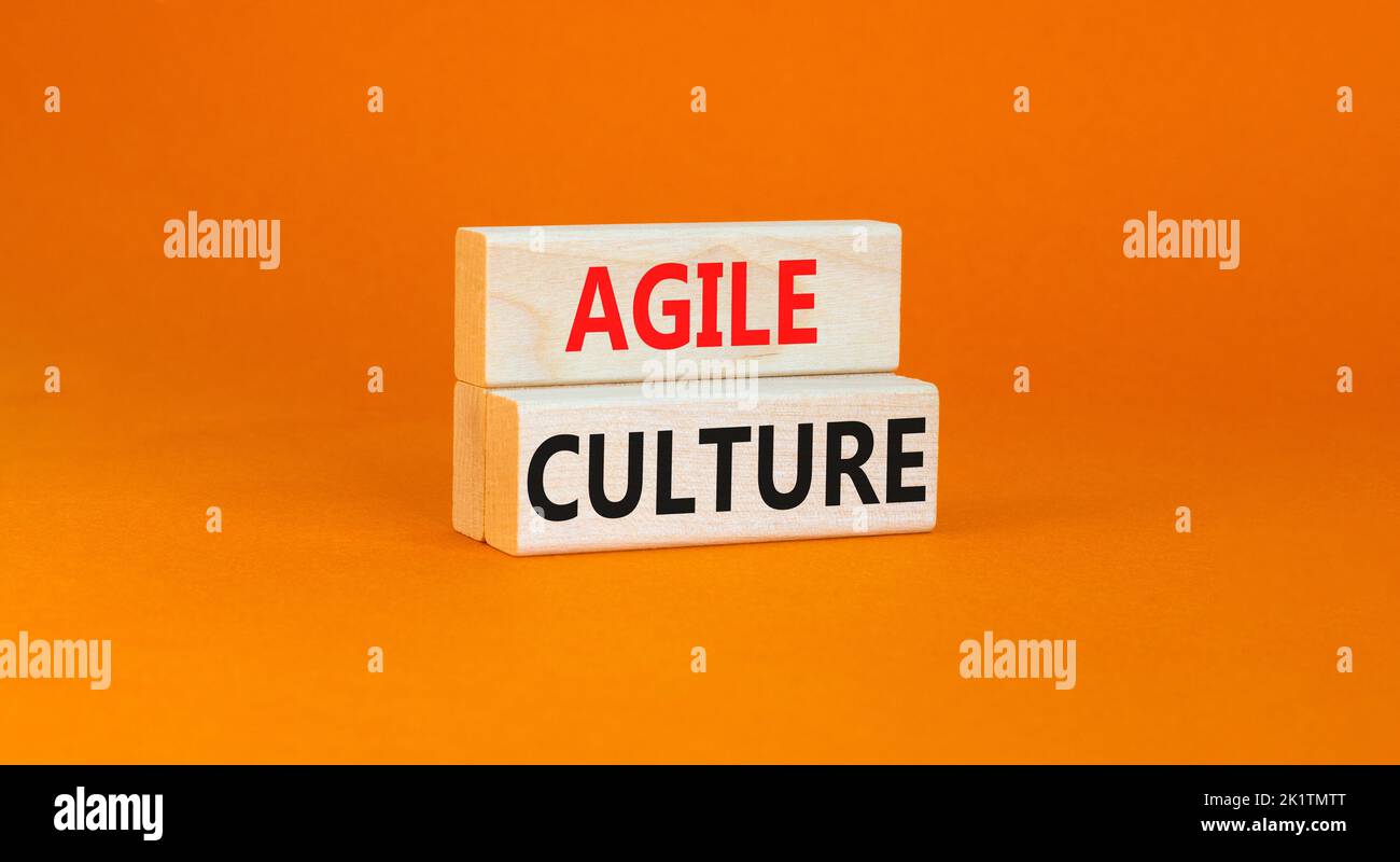 Agile Culture Symbol Concept Words Agile Culture On Wooden Blocks