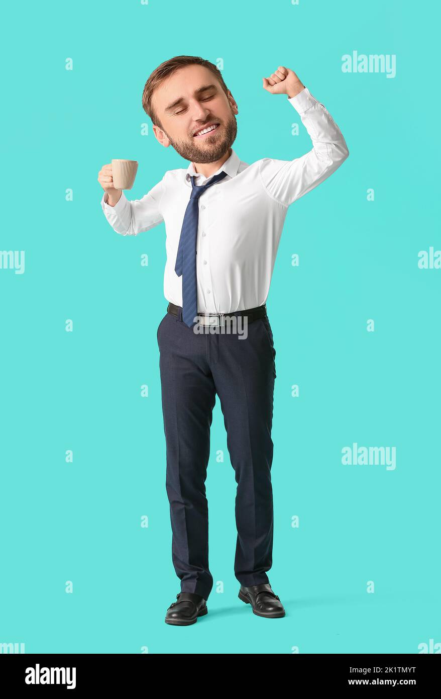 Funny relaxed businessman big hi-res stock photography and images - Alamy