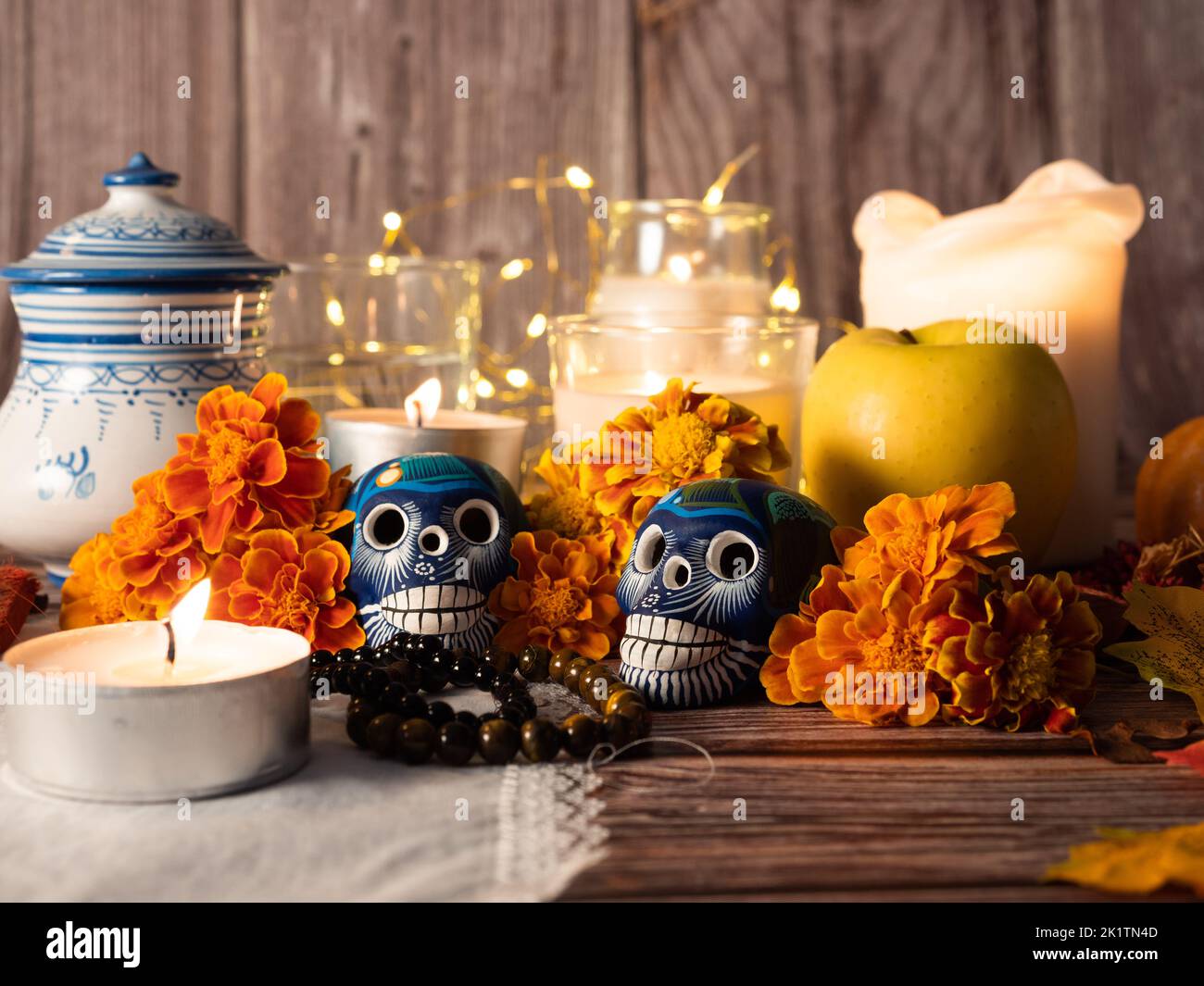 Spanish Mexican traditional autumn festival day of the dead typical ...