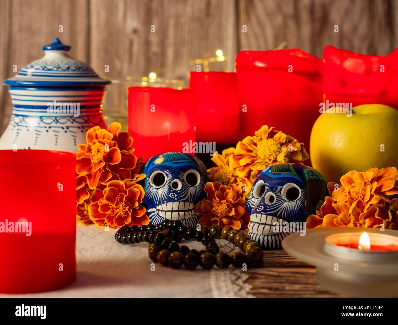 Spanish Mexican traditional autumn festival day of the dead typical ...