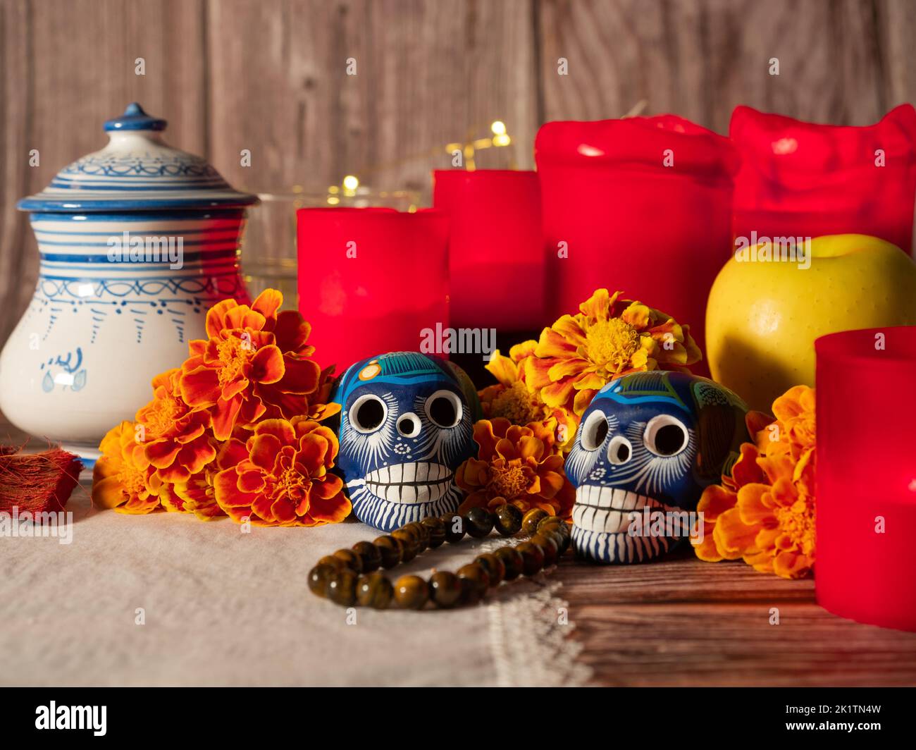 Spanish Mexican traditional autumn festival day of the dead typical ...