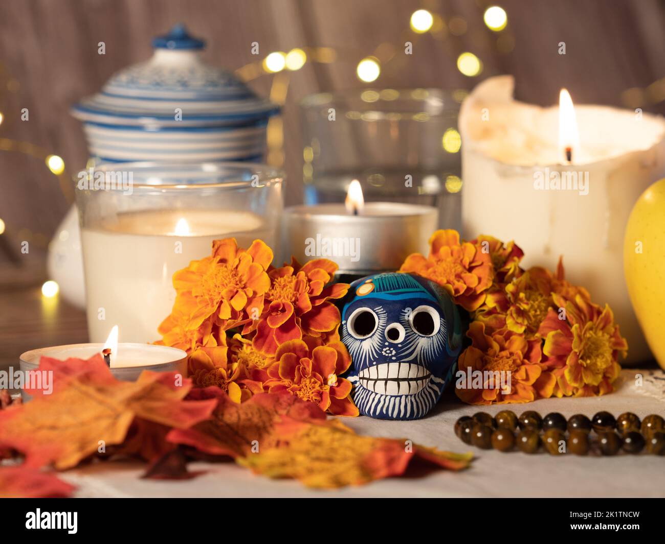 Spanish Mexican traditional autumn festival day of the dead typical ...