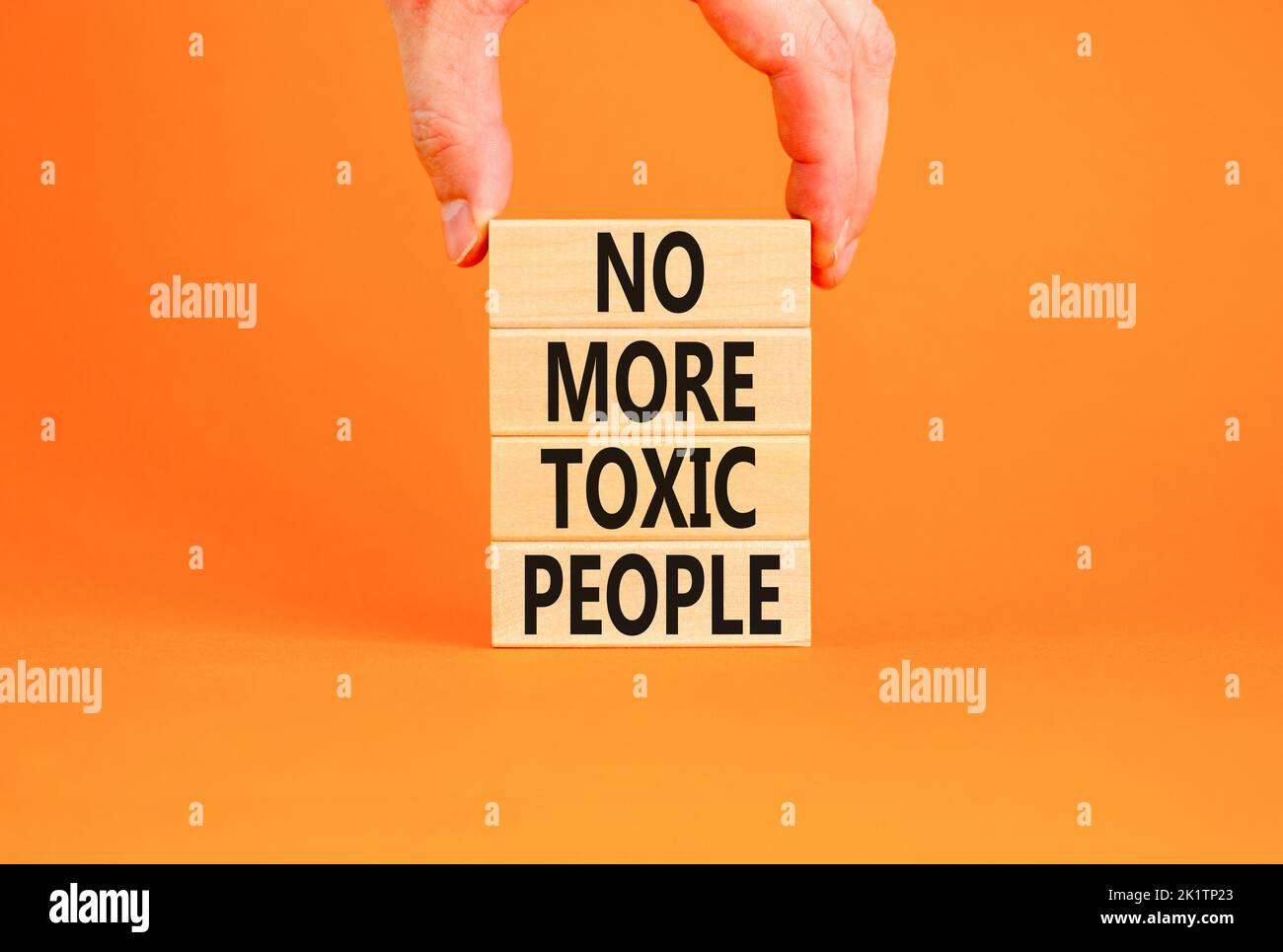 No more toxic people symbol. Concept words No more toxic people on ...