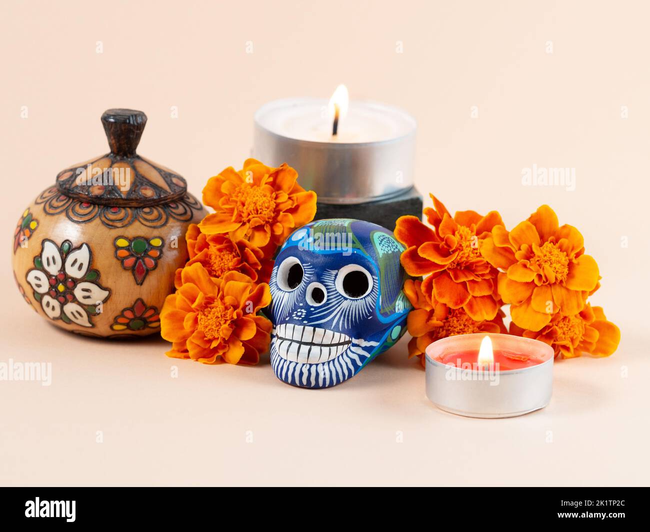 Spanish Mexican traditional autumn festival day of the dead typical ...