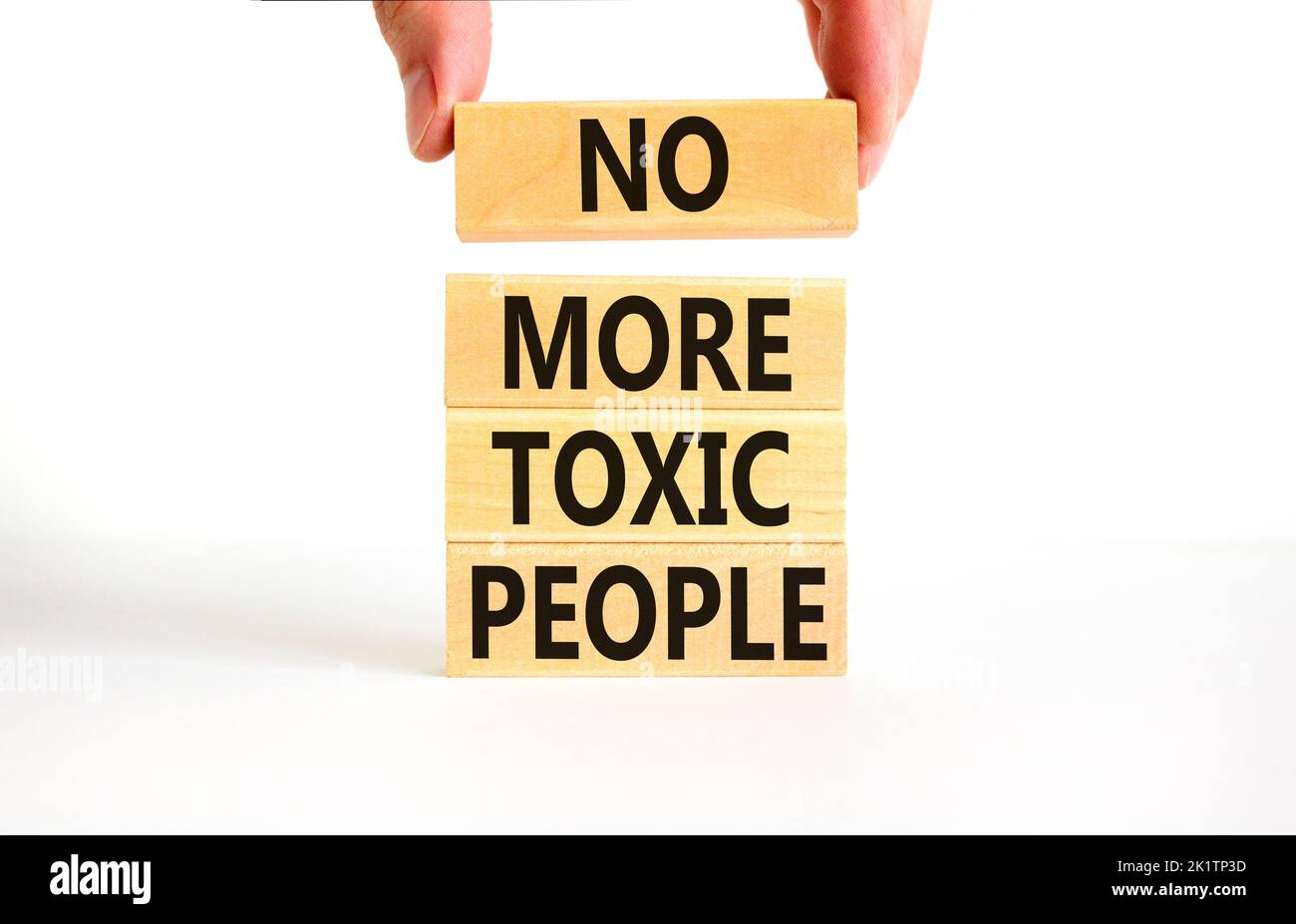 No more toxic people symbol. Concept words No more toxic people on ...