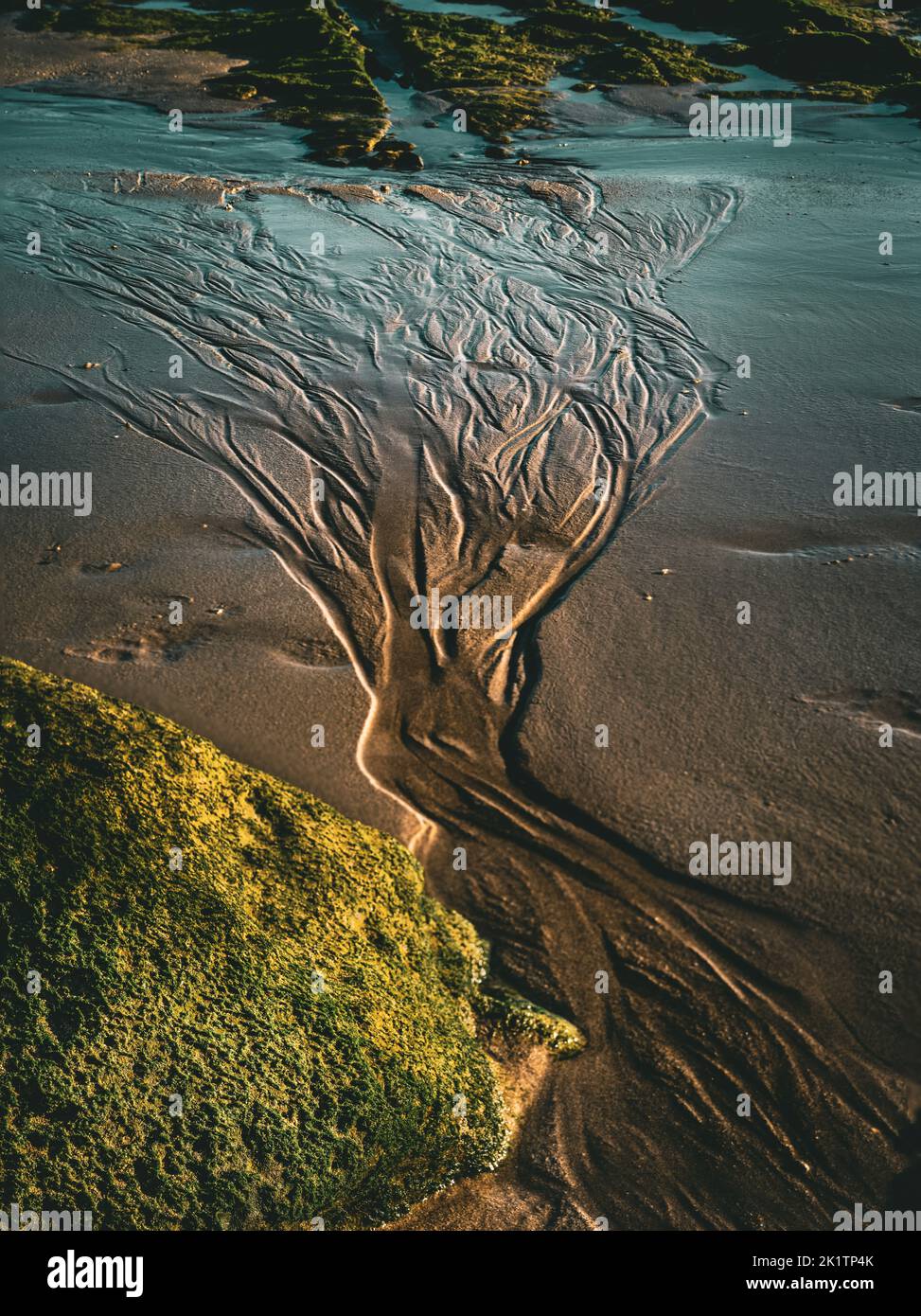 A beautiful view of sand with interesting texture on it Stock Photo - Alamy