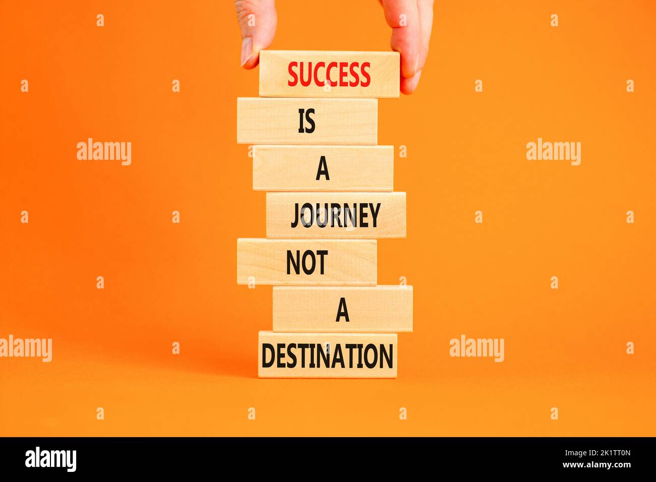 Success is a journey symbol. Concept words Success is a journey not a ...
