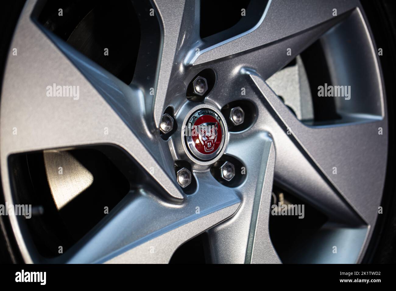 Lviv, Ukraine - June 30, 2019: Closeup of Jaguar I-Pace wheel Stock ...