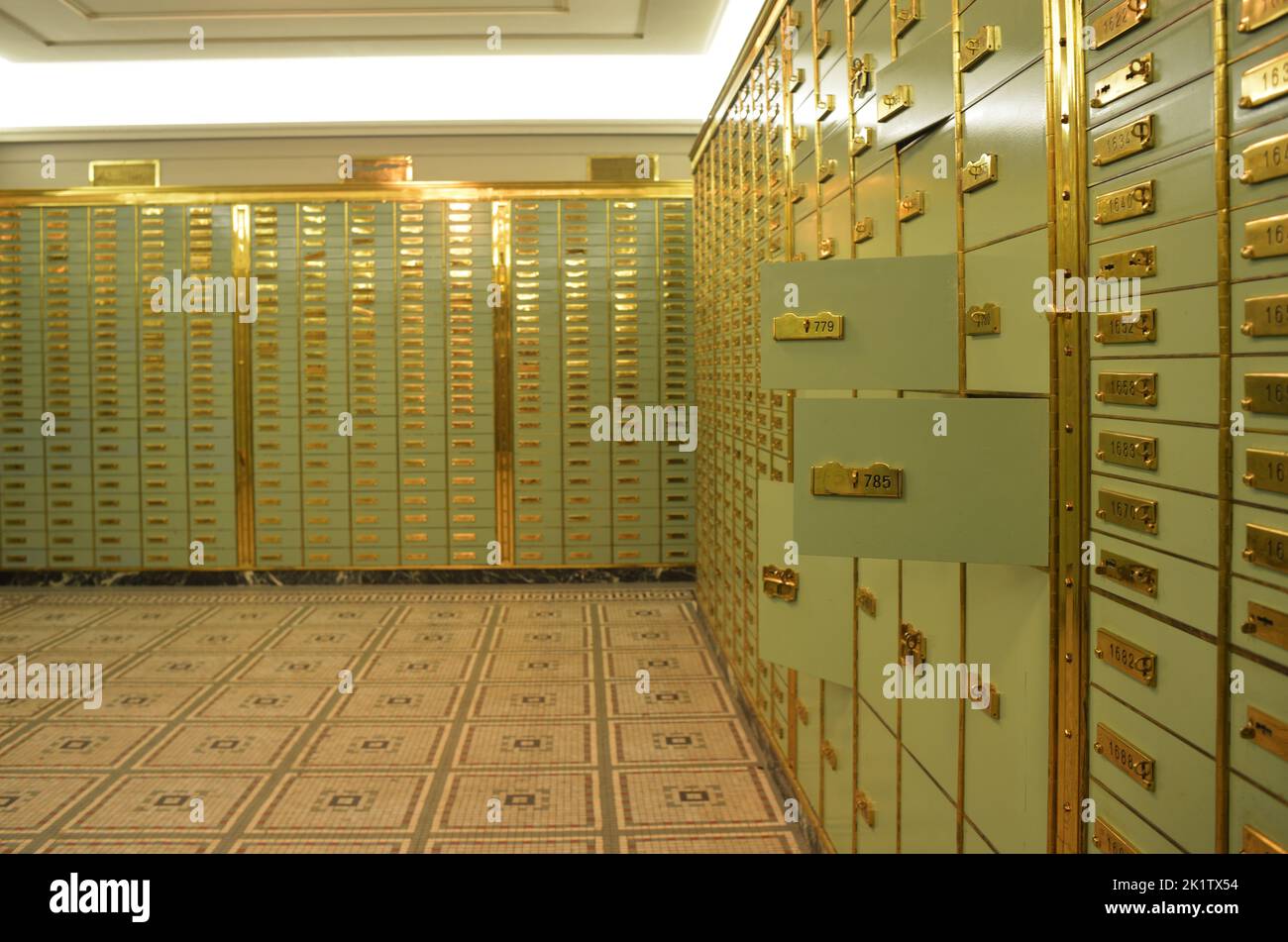 Vintage tresor room Stock Photo - Alamy