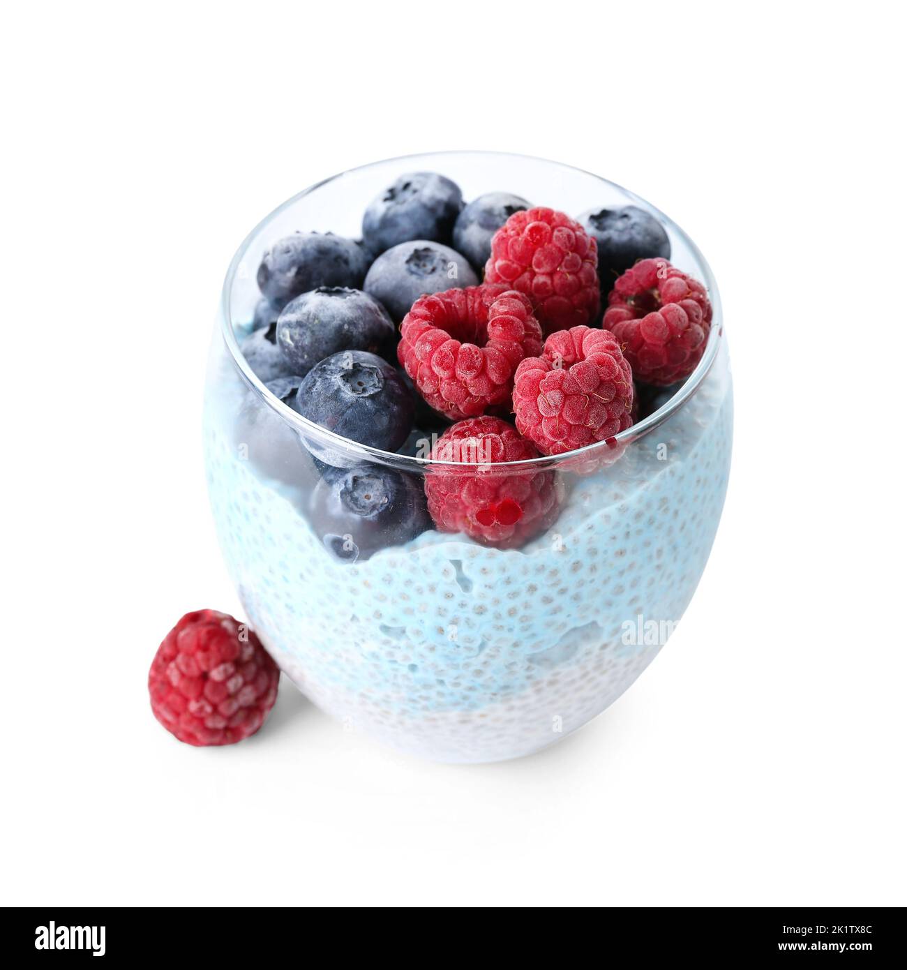 Chia pudding fruit berry Cut Out Stock Images & Pictures - Alamy
